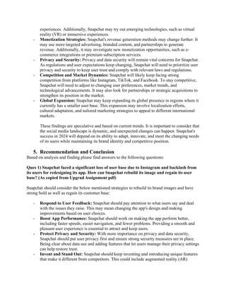 Snapchat Case Study by Kumari Warsha Goel | DOCX