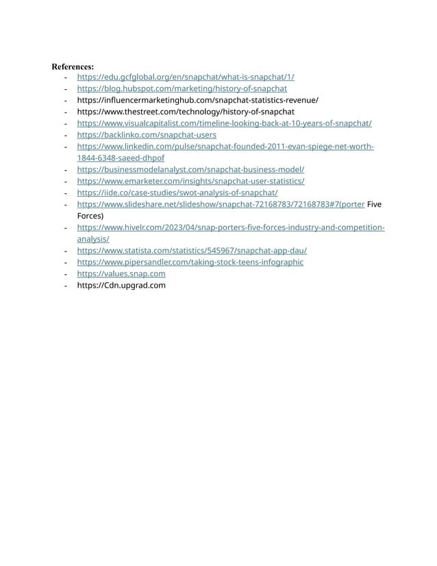 Snapchat Case Study by Kumari Warsha Goel | DOCX