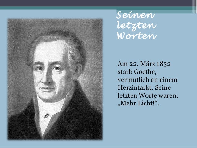 Goethe webquest