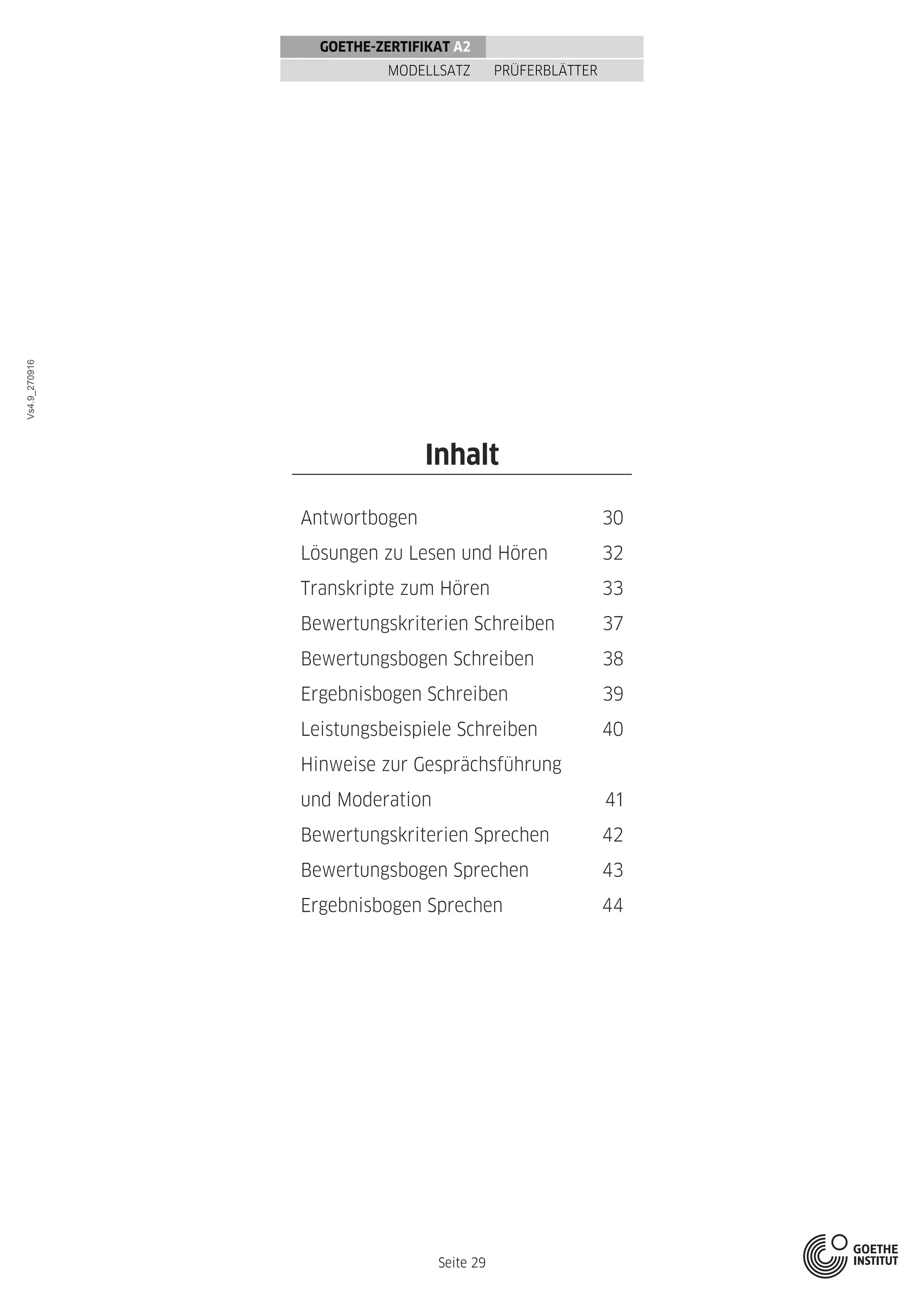 Goethe zertifikat a2-modellsatz_erwachsene | PDF
