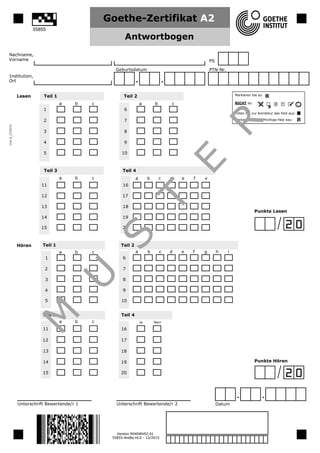 Goethe zertifikat a2-modellsatz_erwachsene