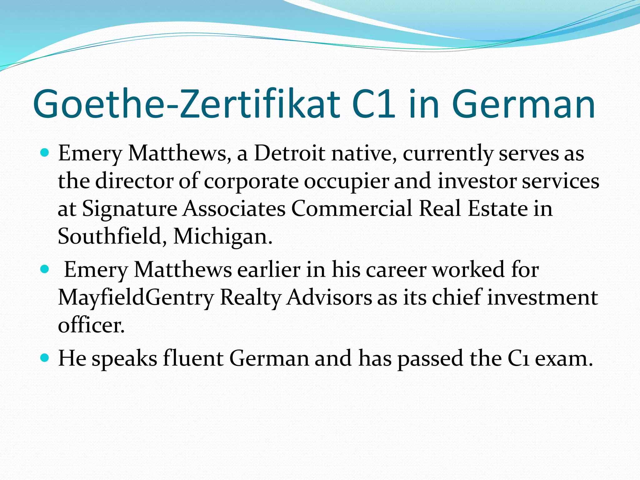Goethe-Zertifikat C1 in German | PPTX