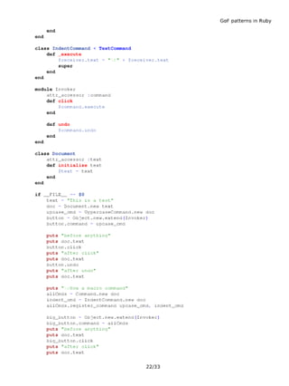 GOF patterns in Ruby | PDF