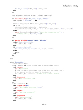 GOF patterns in Ruby | PDF