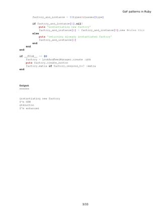 GOF patterns in Ruby | PDF