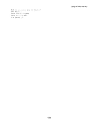 GOF patterns in Ruby | PDF