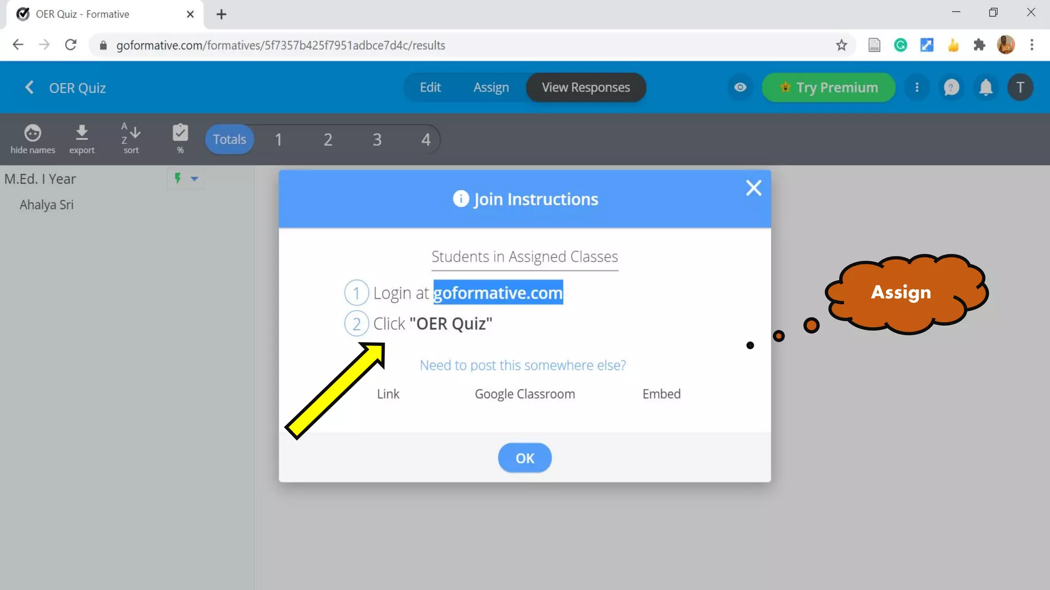 Go formative (Assessment Tool) | PDF