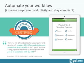 GoFormz Smart Mobile Forms Overview | PPT