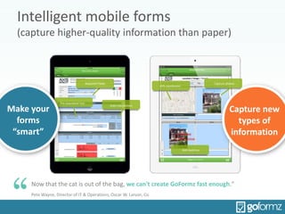 GoFormz Smart Mobile Forms Overview | PPT