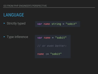 Go from PHP engineer's perspective | PPT