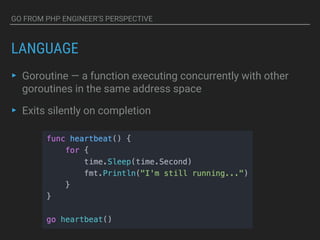 Go from PHP engineer's perspective | PPT