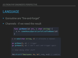 Go from PHP engineer's perspective | PPT