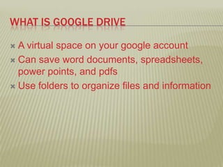 Google Drive Tutorial | PPT