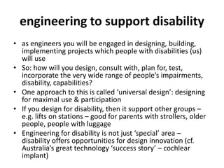 Engineering to Support Disability | PPT