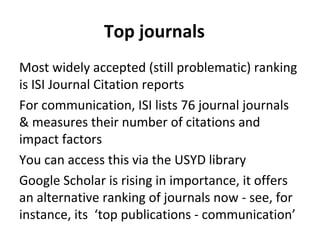 Writing for Academic Journals | PPT | Freelance Writing | Content ...