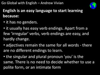 Go global with English | PPTX