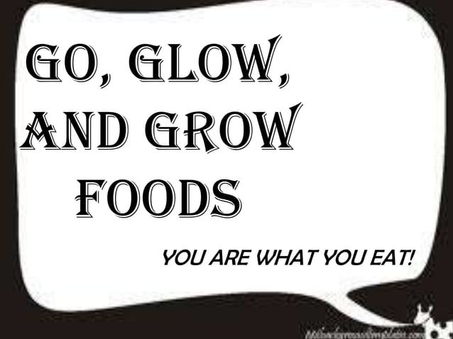 Go, glow, and grow food | PPT | Nutrition | Healthy Living
