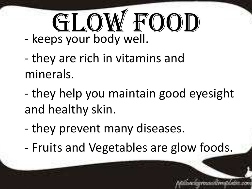 Glow Definition Food at Jackie Proctor blog