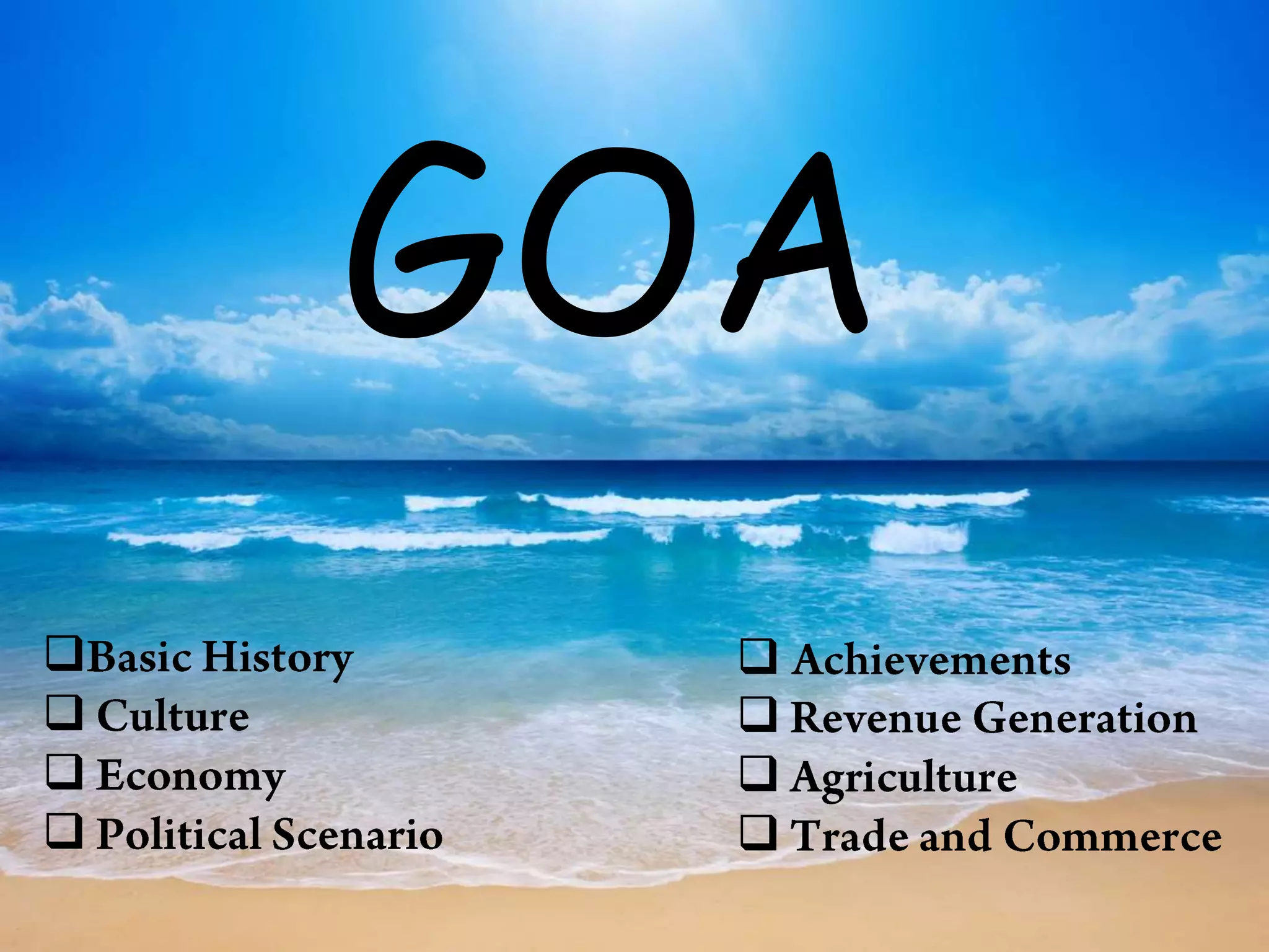 Presentation on Goa | PPTX