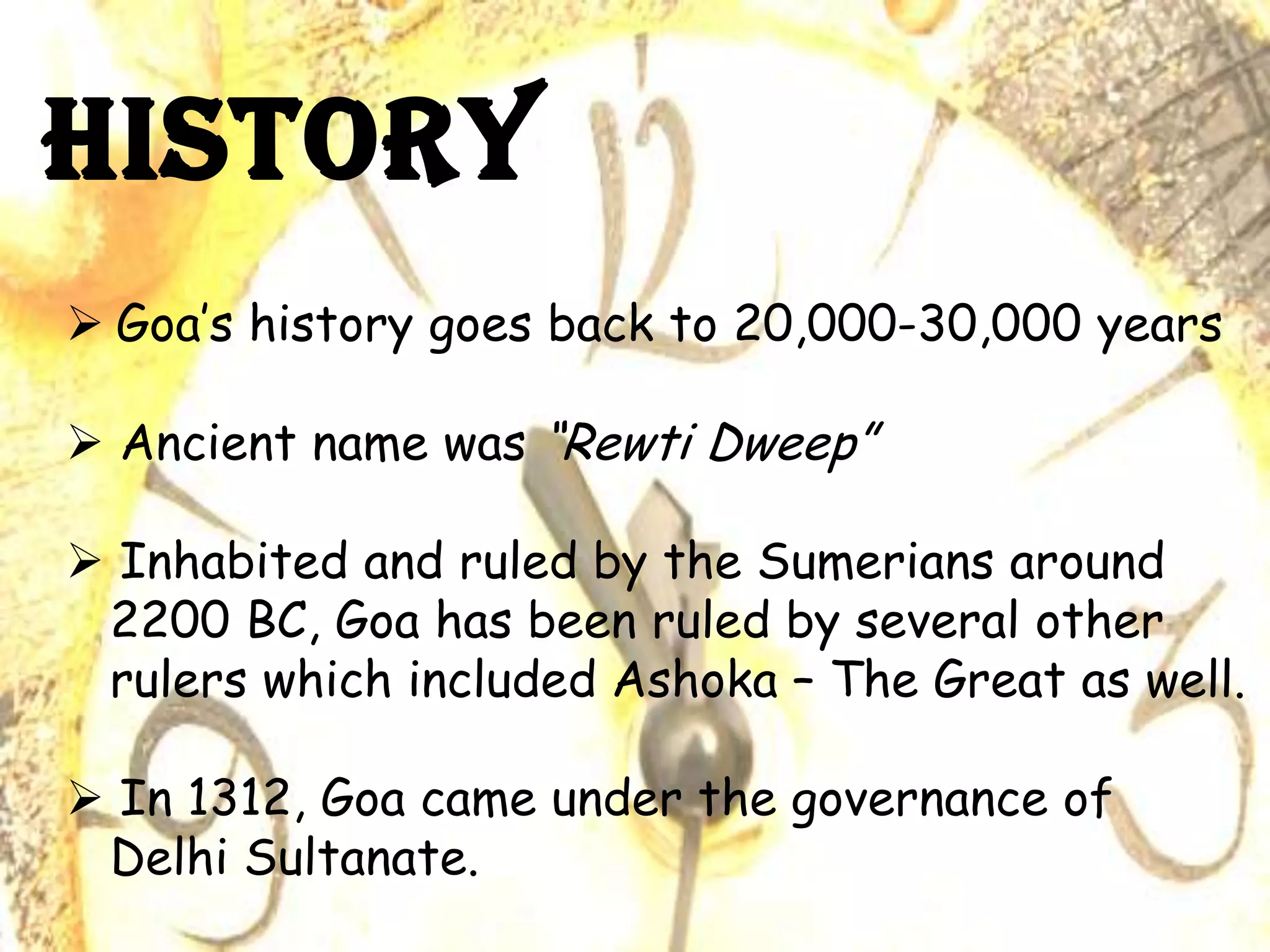 Presentation on Goa | PPTX