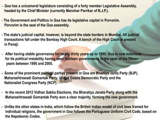 Presentation on Goa | PPTX