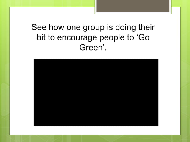 Go green | PPTX