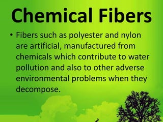 Steps taken to prevent damage to environment in Apparel industry. | PPT