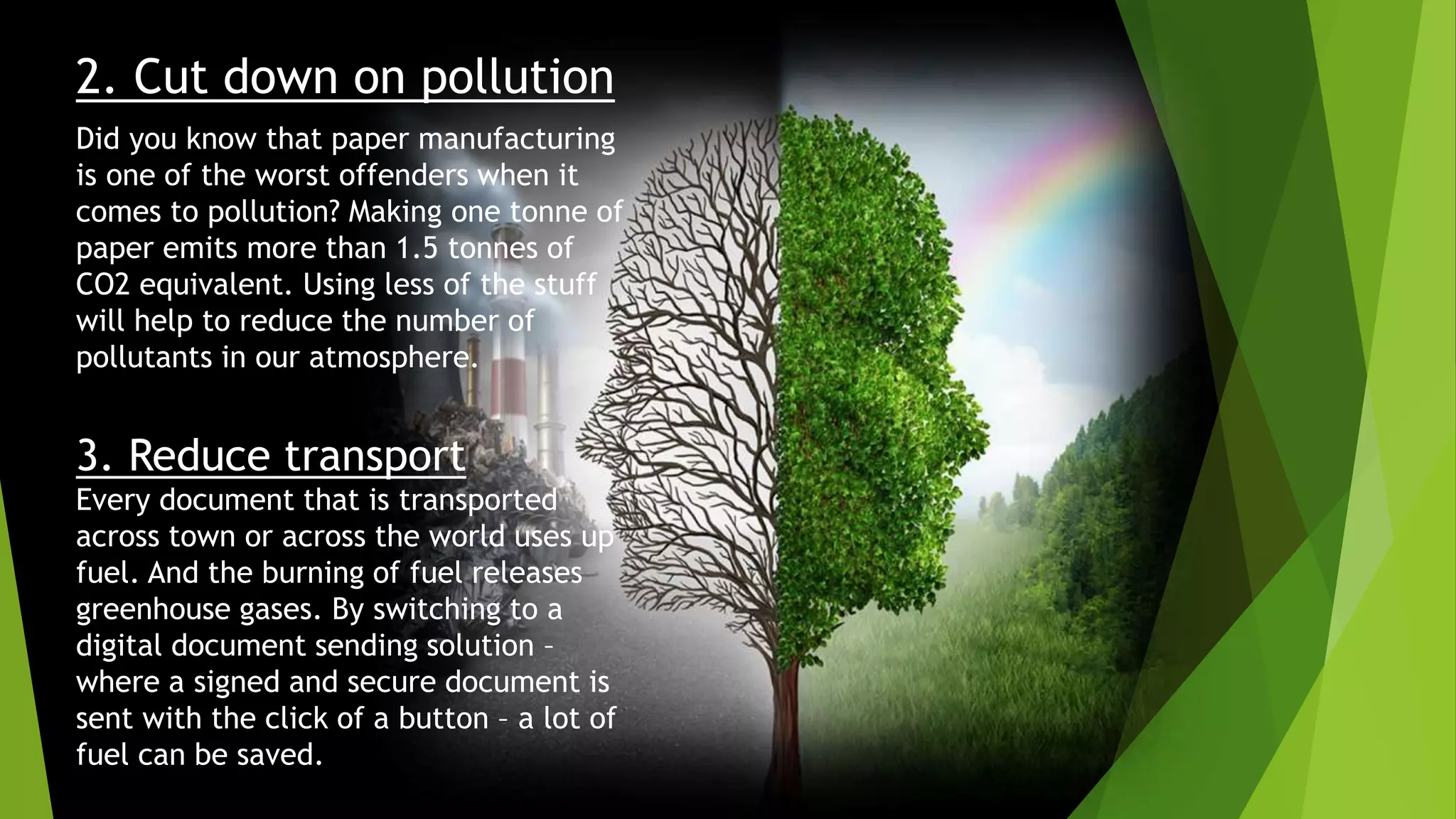 Go green, Go paperless! | PPTX