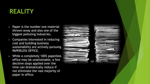 Go green, Go paperless! | PPTX
