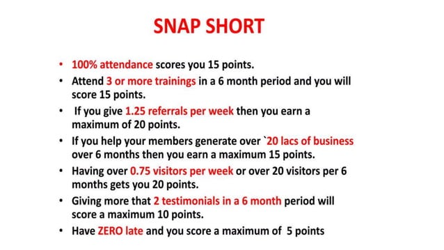 How to improve GO Green Score in BNI membership | PPTX
