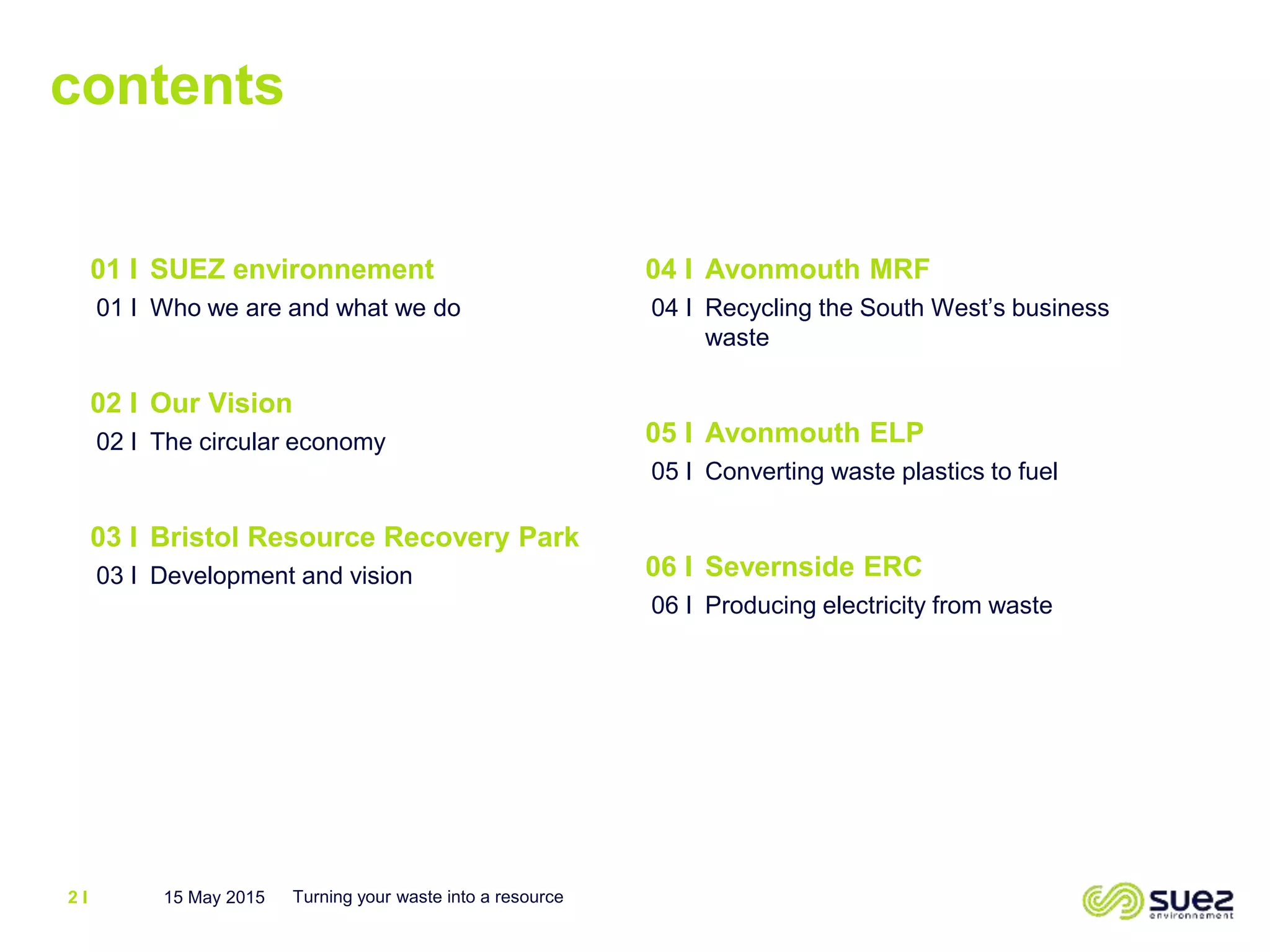 Turning Waste into a Resource - James Pike, Suez Environement | PPTX