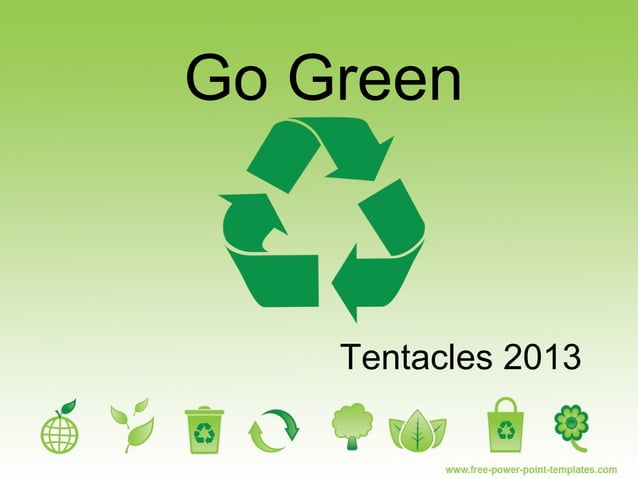 Go Green Presentation by Chetan at S+ | PPT