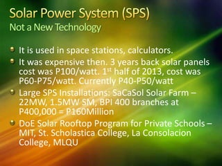 Go green! go led go solar! | PPTX
