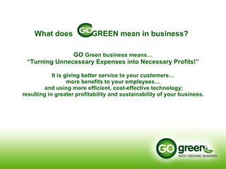 Go green power point presentation(2) | PPT
