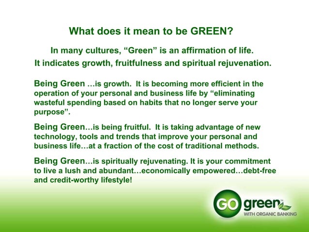 Go green power point presentation(2)