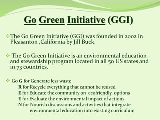 Go green ppt | PPTX