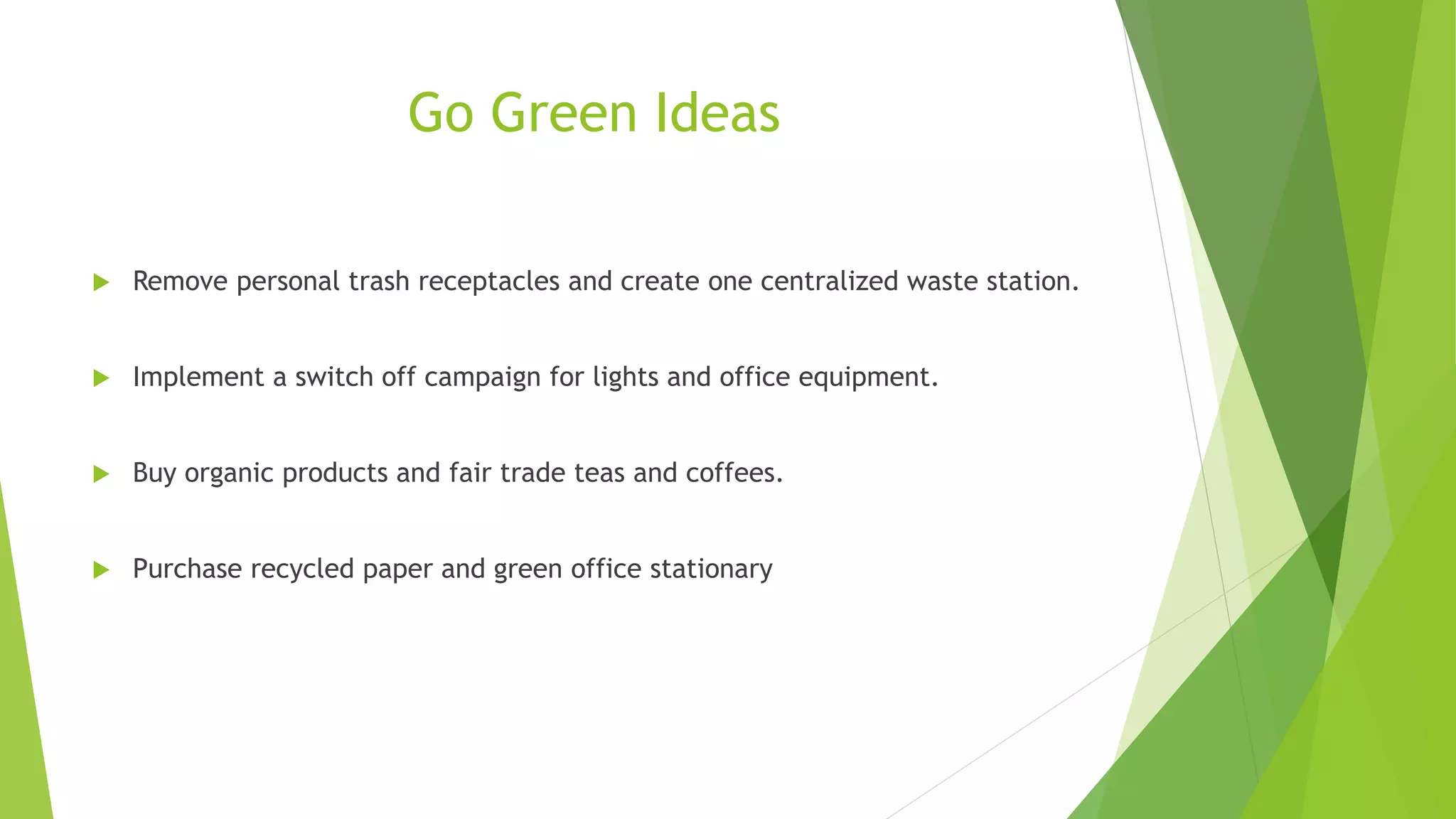 Go green presentation | PPTX