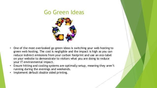 Go green presentation