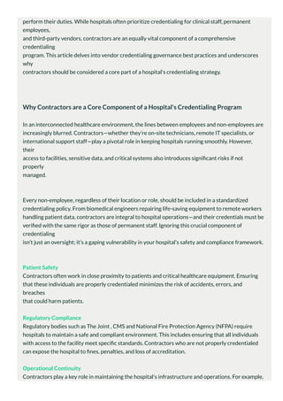 Including Contractors in Credentialing for Better Visitor Screening and ...