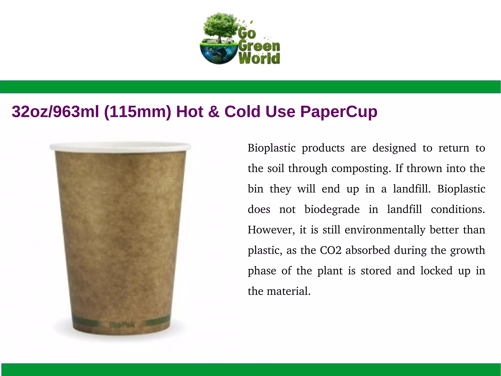 Biodegradable coffee cups | PDF