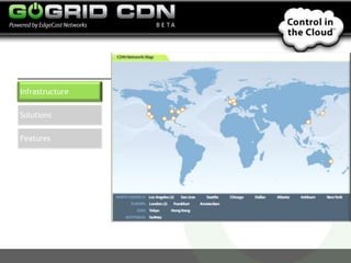 GoGrid CDN - Webinar about GoGrid's Content Delivery Network | PPTX