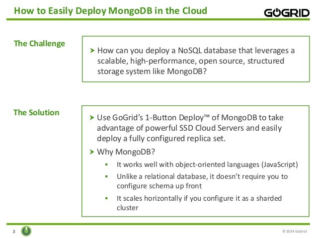 How-To Easily Deploy MongoDB in the Cloud