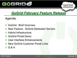 GoGrid February 2010 Webinar on New Features | PPT