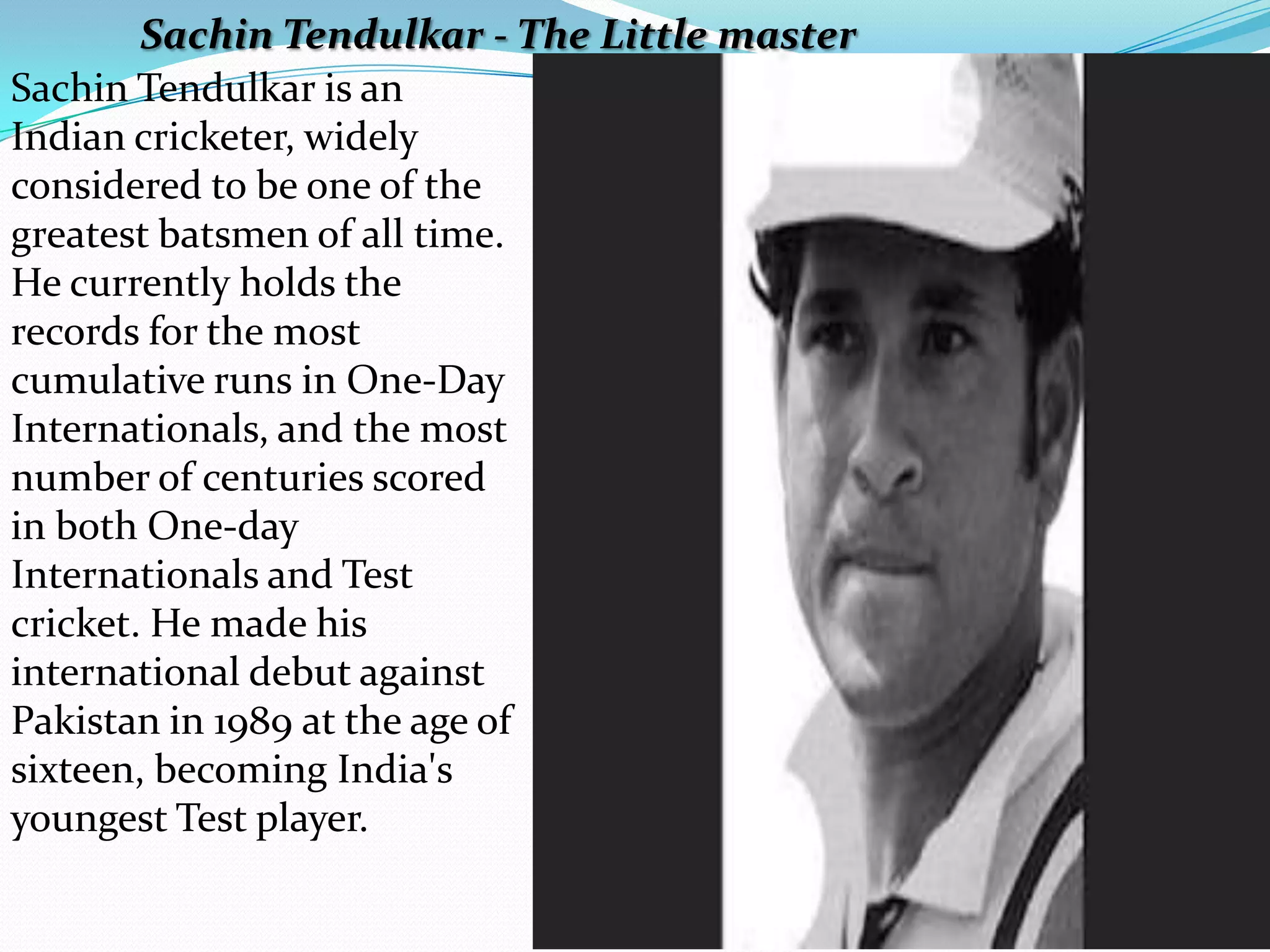 Sachine Tendulkar.ppt