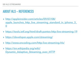 Implementing HLS server with GO | PDF