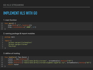 Implementing HLS server with GO | PDF