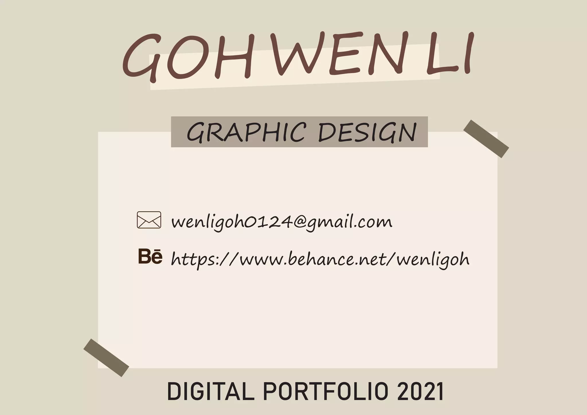 GOH WEN LI DIGITAL PORTFOLIO 2021 | PPT