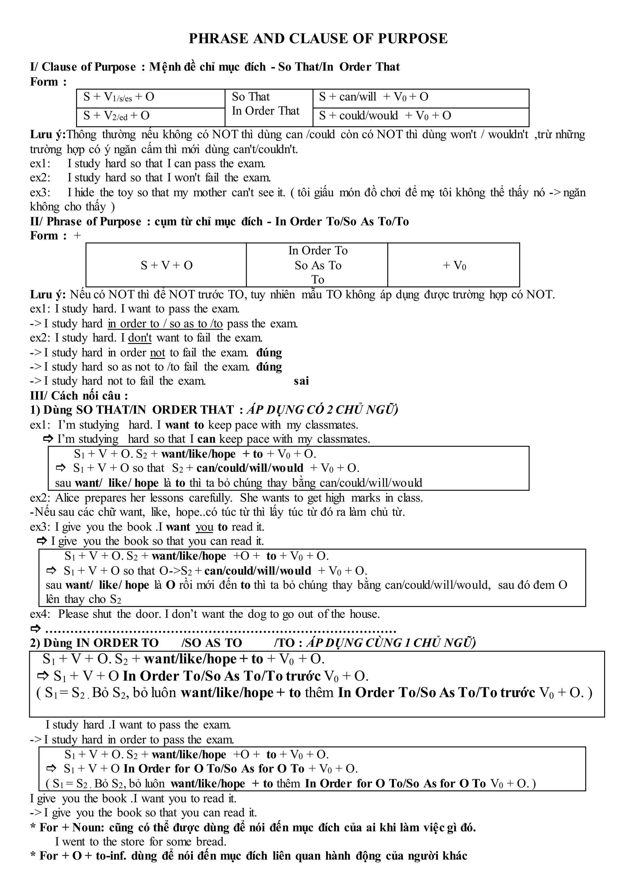 Phrase and clause of purpose | DOCX