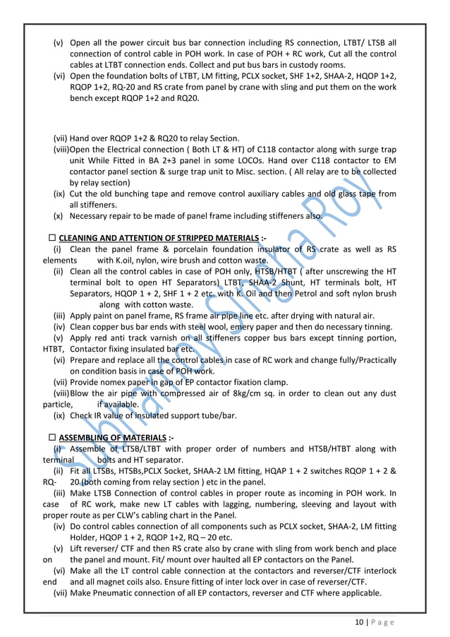 Goverment Of India Trainee at Kanchrapara Workshop, Eastern Railway electrical traction ...