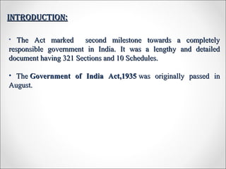 Goi act 1935 | PPT